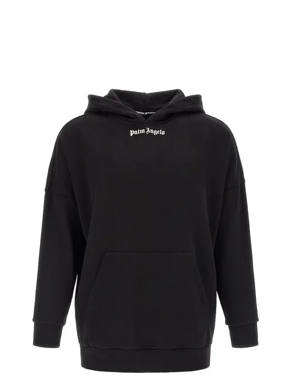 Palm Angels Classic Logo Hoodie - White/black