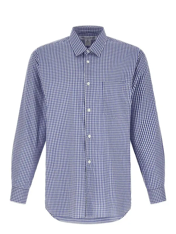 Comme Des Garçons Vichy Shirt - Blue