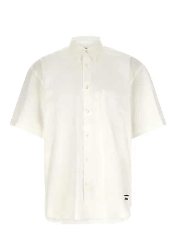 COMME DES GARҪONS HOMME Logo Embroidery Shirt - White