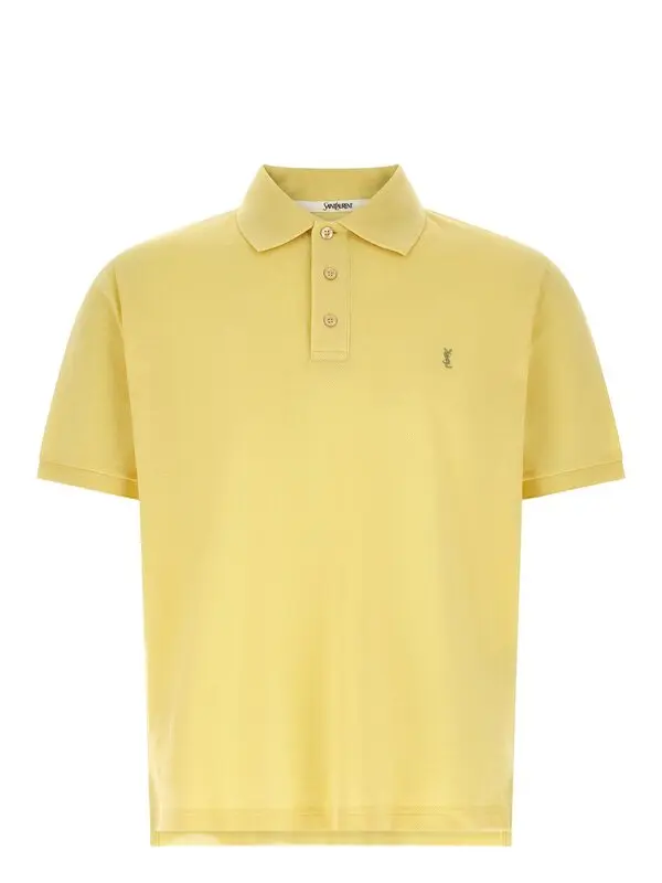 Saint Laurent Cassandre' Polo Shirt - Yellow