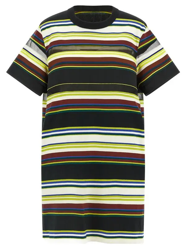 Sacai Striped Mini Dress - Multi