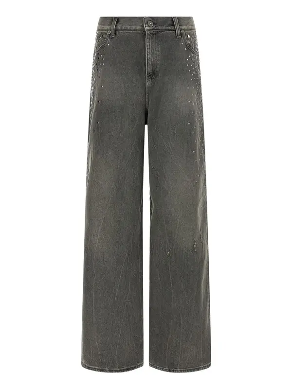 GOLDEN GOOSE Journey Iron Wash Denim Jeans - Gray