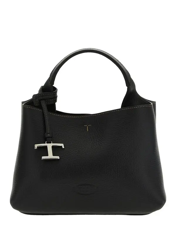 TOD'S Leather Micro Handbag - Black