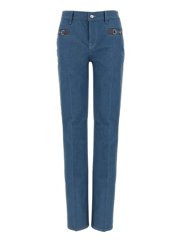 Gucci Morsetto' Jeans - Light Blue