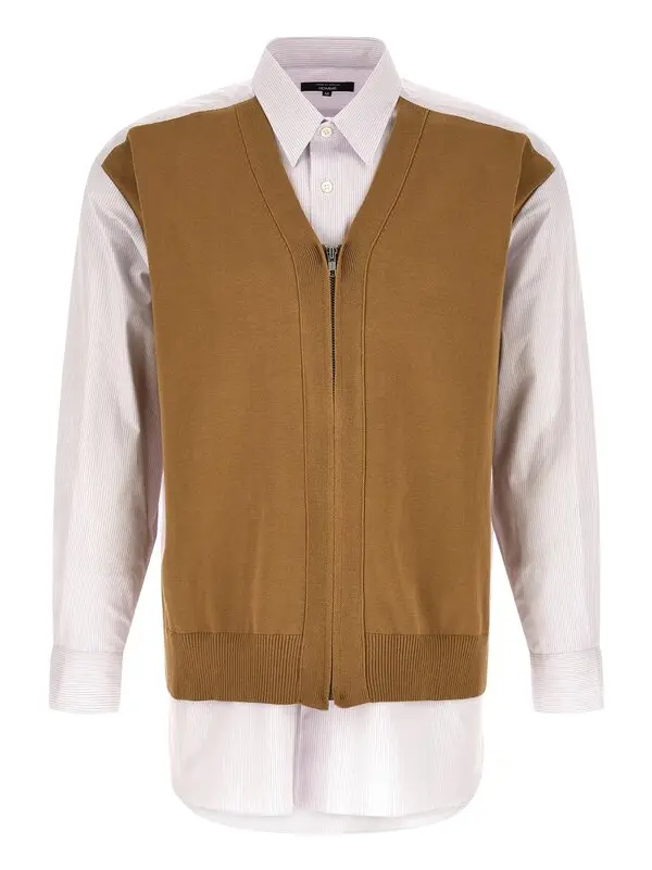 COMME DES GARҪONS HOMME Cardigan Insert Shirt - Multi