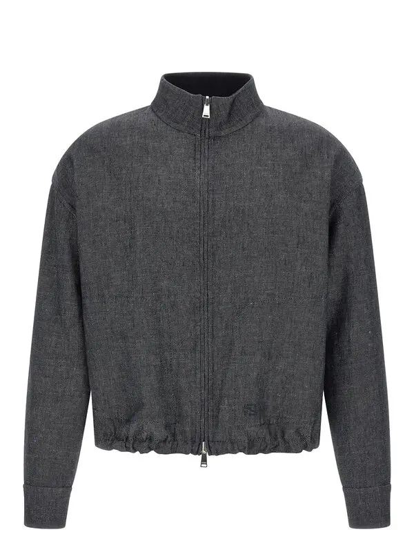 Fendi Ff Selleria Reversible Blouson - Blue