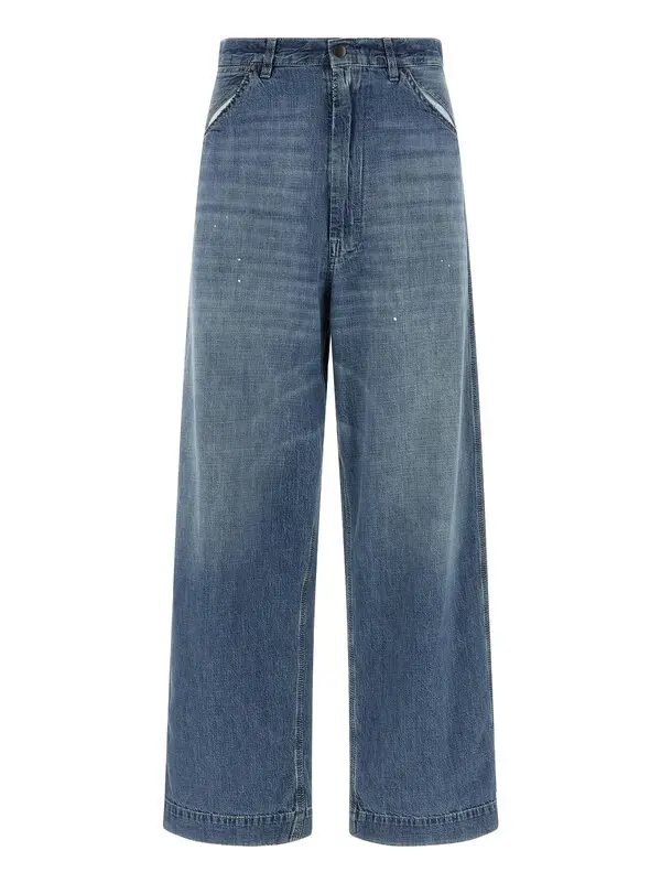 MAISON MARGIELA Four Stitches Stone Washed Japanese Denim Jeans - Blue