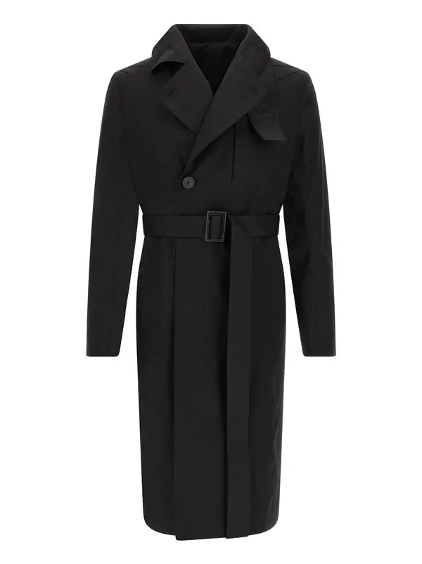 Rick Owens Mastodon Trench Coat - Black