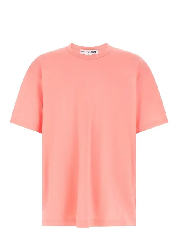 Comme Des Garçons Logo Print T-shirt - Pink