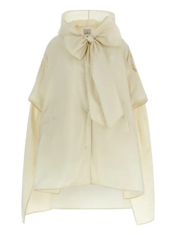 Moncler Taffeta Cape - Beige