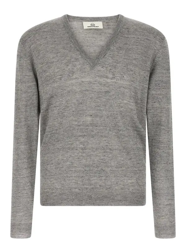RIVIERA PROJECT Linen And Silk Sweater - Gray