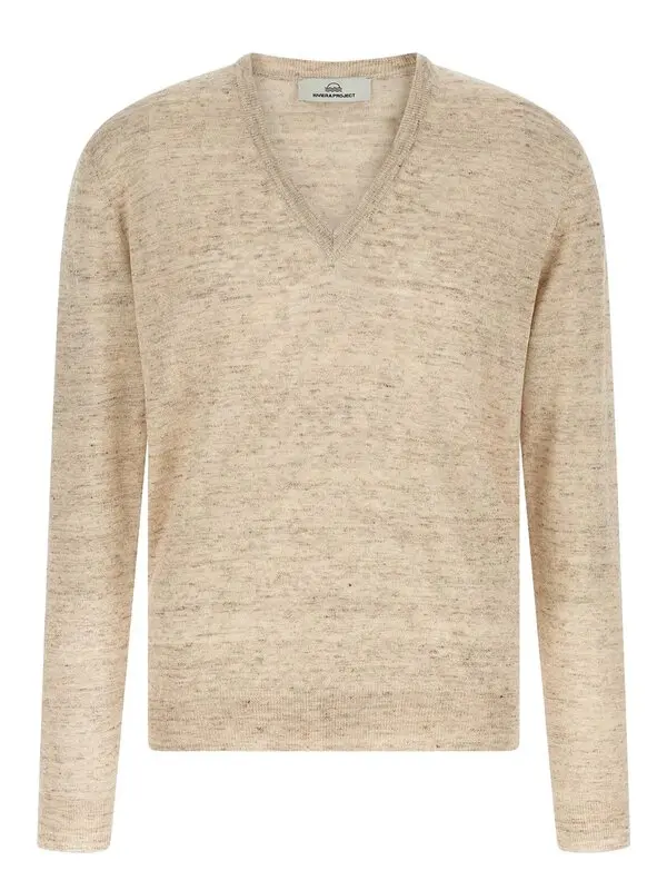 RIVIERA PROJECT Linen And Silk Sweater - Beige