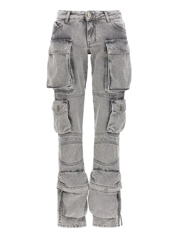 Attico Essie Denim Jeans - Gray