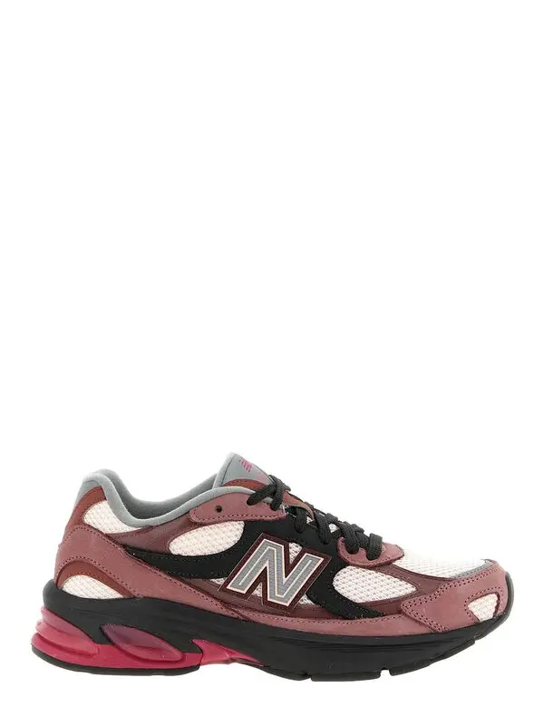NEW BALANCE 2010 Leather And Mesh Sneakers - Pink