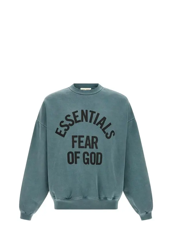 Fear Of God Campus 90s Crewneck Sweatshirt - Light Blue