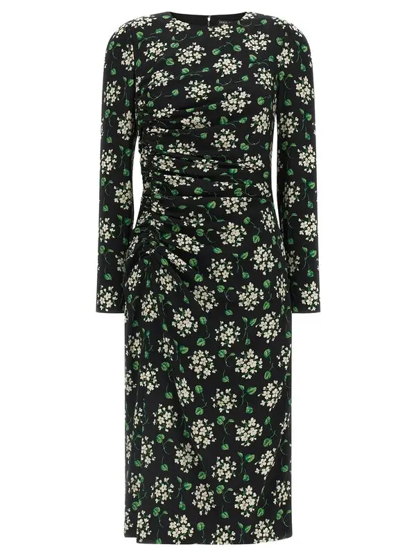 Dolce & Gabbana Flower Print Dress - Black