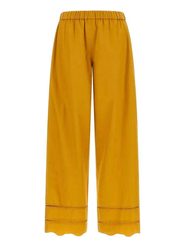 Fabiana Filippi Cotton Poplin Pants - Yellow