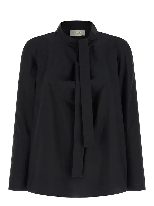 LEMAIRE Ascot Blouse - Black