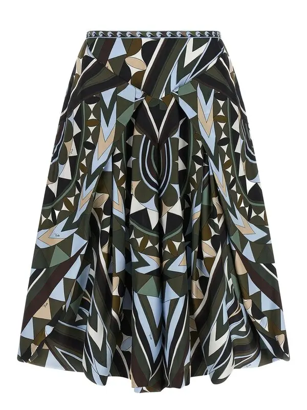 Emilio Pucci Manuba Print Silk Twill Pants - Multi