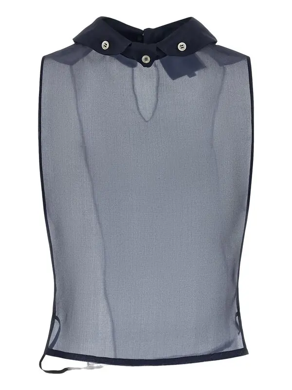 MAISON JEJIA Livi Silk Top - Blue