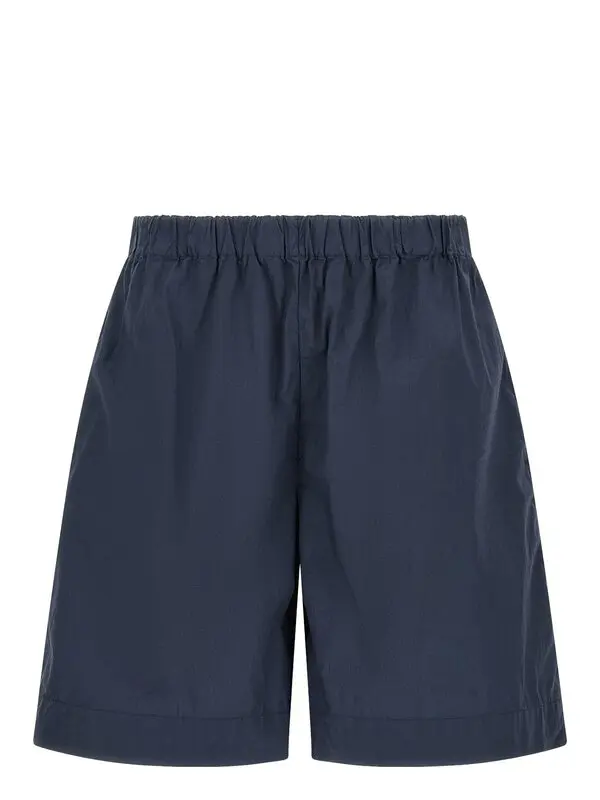 XACUS Carlotta Cotton Bermuda Shorts - Blue