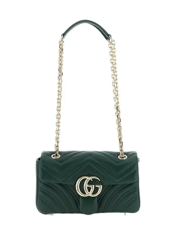 Gucci Gg Marmont Small Shoulder Bag - Green