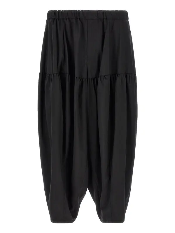 Comme Des Garçons Barrel Leg Trousers - Black