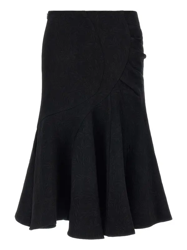 Dries Van Noten Sibel Midi Skirt - Black