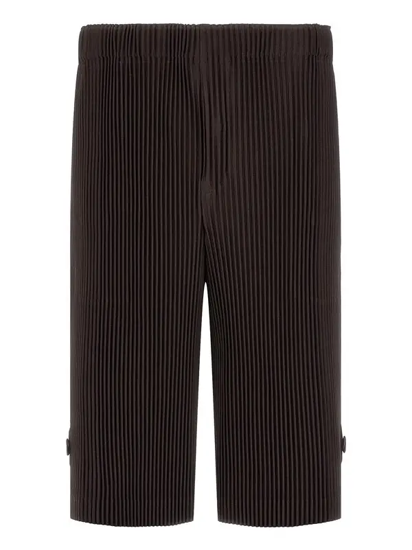 Issey Miyake Wear Or Wrap' Bermuda Shorts - Brown