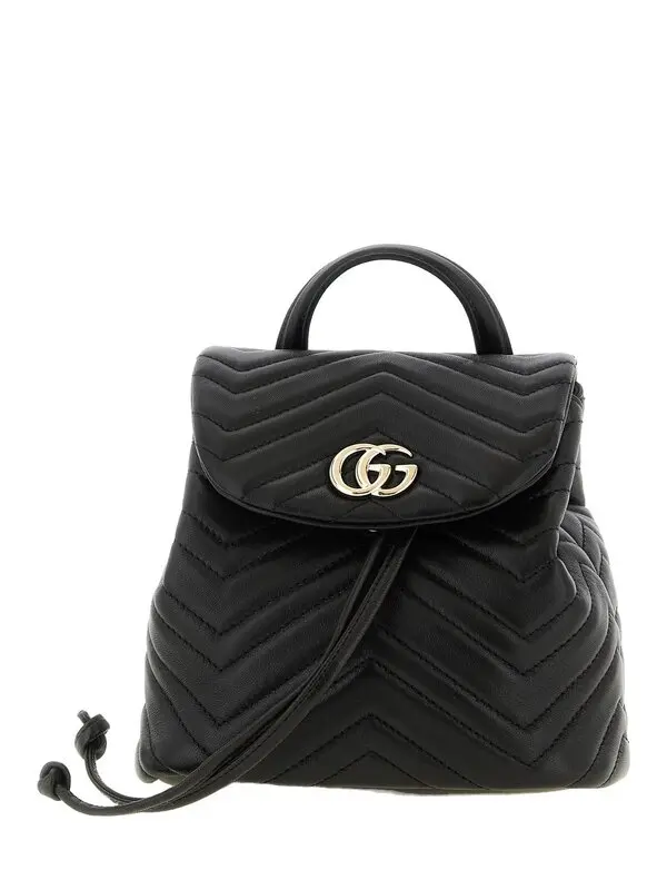 Gucci Gg Marmont Mini Backpack - Black