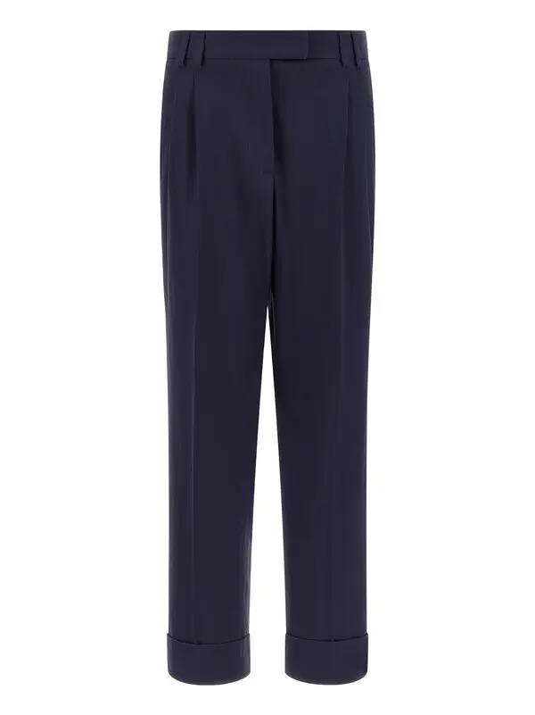 Alberto Biani Albertino Cotton Canvas Trousers - Blue
