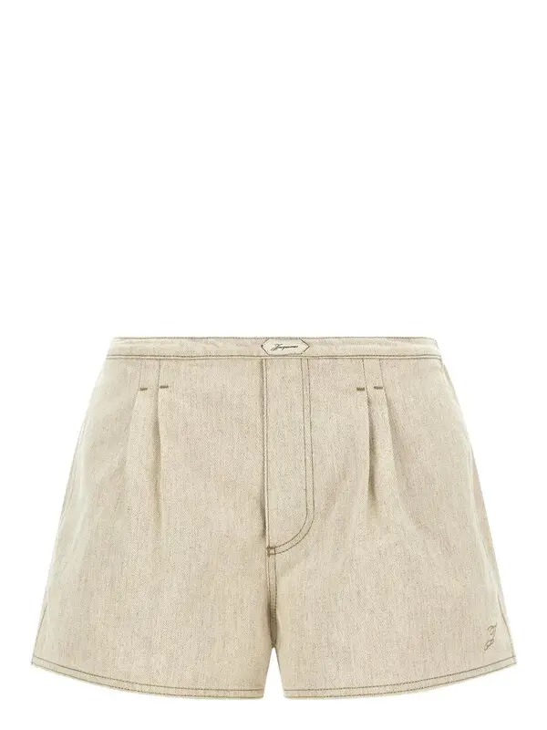 Jacquemus Le Short De-nimes Amelo Shorts - Beige