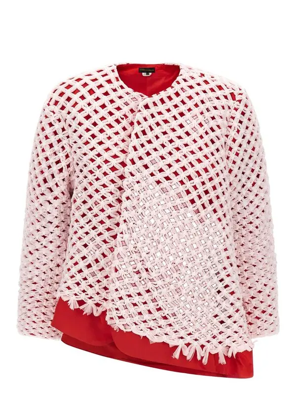 Comme Des Garçons Tulle Weave Blazer - Multi