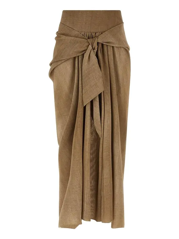 Ermanno Scervino Marocain Skirt - Beige