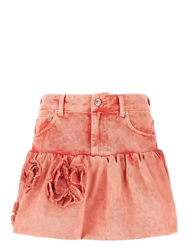 GANNI Denim Jeans Skirt - Pink