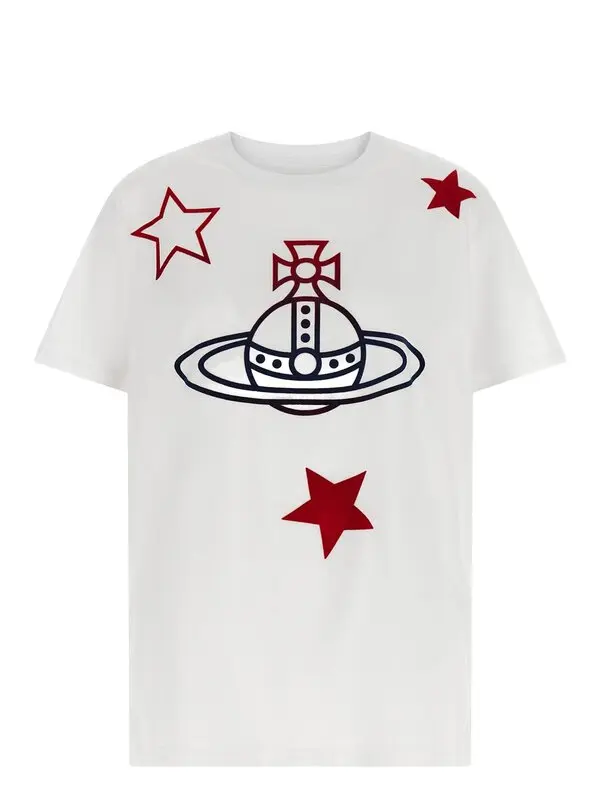 VIVIENNE WESTWOOD Orb And Stars Classic T-shirt - White