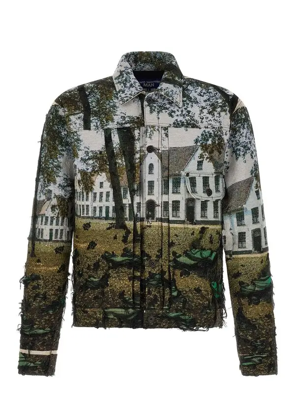 Junya Watanabe Jacquard Square Jacket - Multi