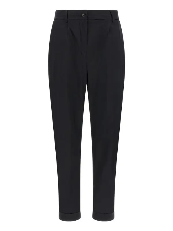 Kiton Poplin Pants - Black