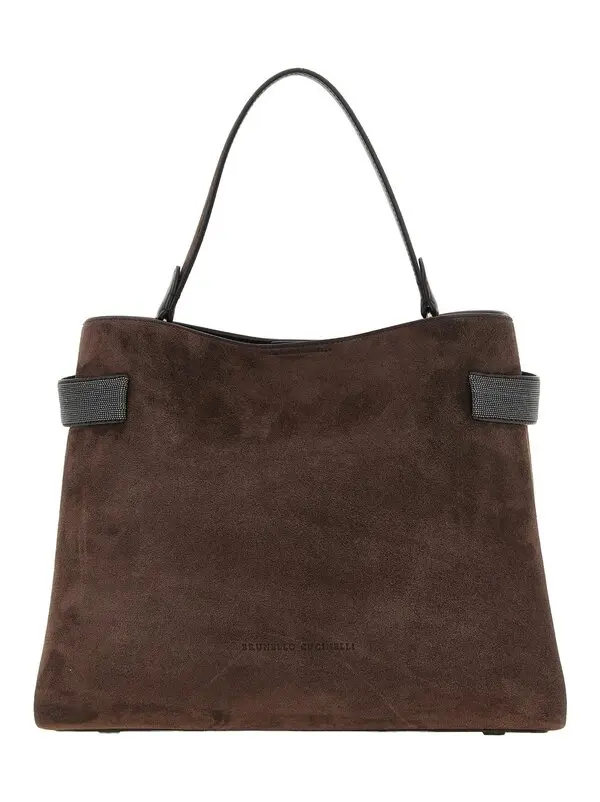 Brunello Cucinelli Essence Large Handbag - Brown