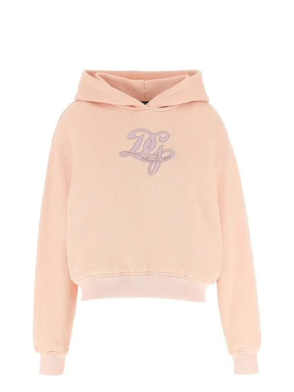 Dolce & Gabbana Logo Embroidery Hoodie - Pink