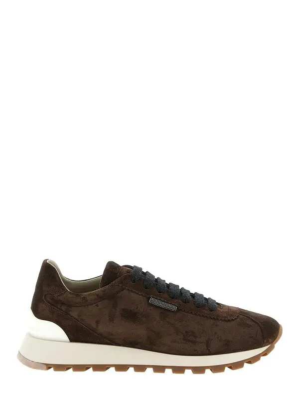 Brunello Cucinelli Suede Sneakers - Brown