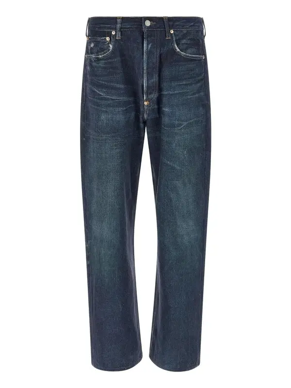 Junya Watanabe X Levi's Cotton And Linen Blend Denim - Blue