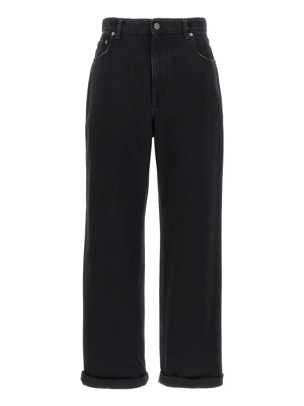 GOLDEN GOOSE Cotton Denim Kim Jeans - Black