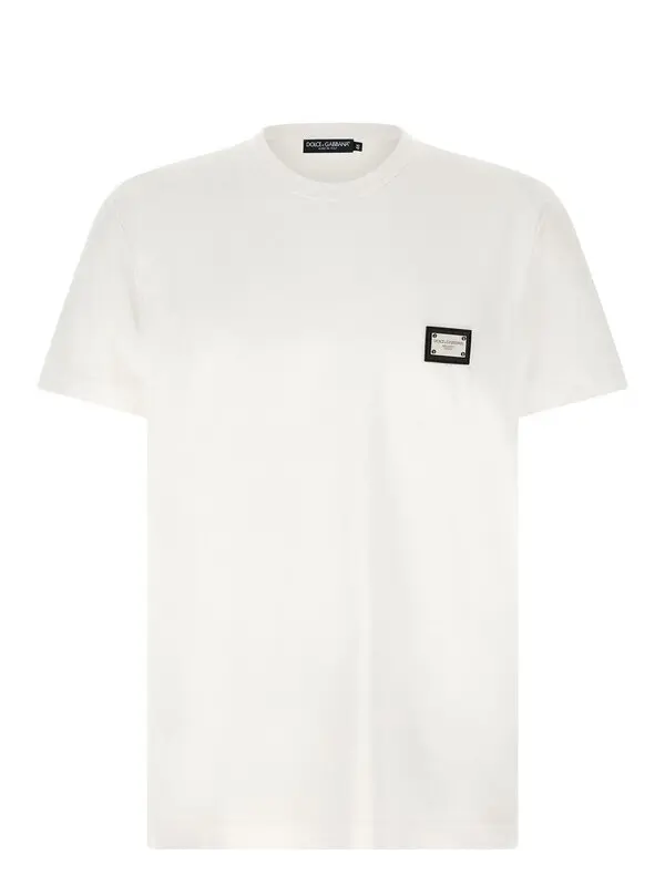 Dolce & Gabbana Logo Plate T-shirt - White