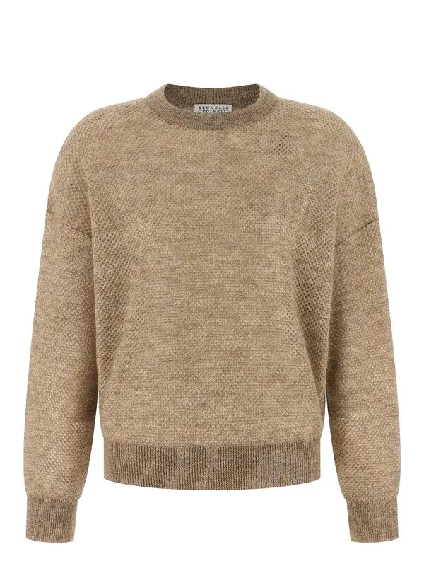 Brunello Cucinelli Waffle Knit Sweater - Beige