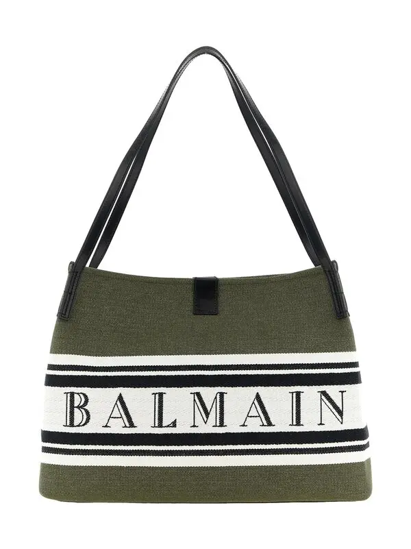 Balmain Medium 'release' Shopping Bag - Green