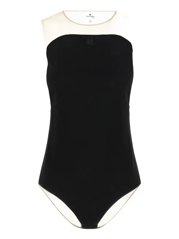 COURREGES Ilusion Sunshiel' Bodysuit - Black
