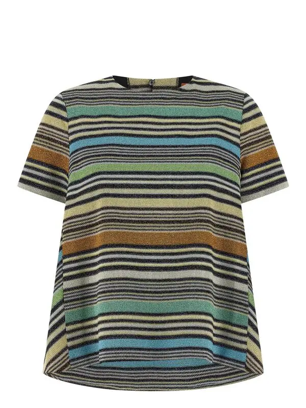 Missoni Lamé Stripes T-shirt - Multi