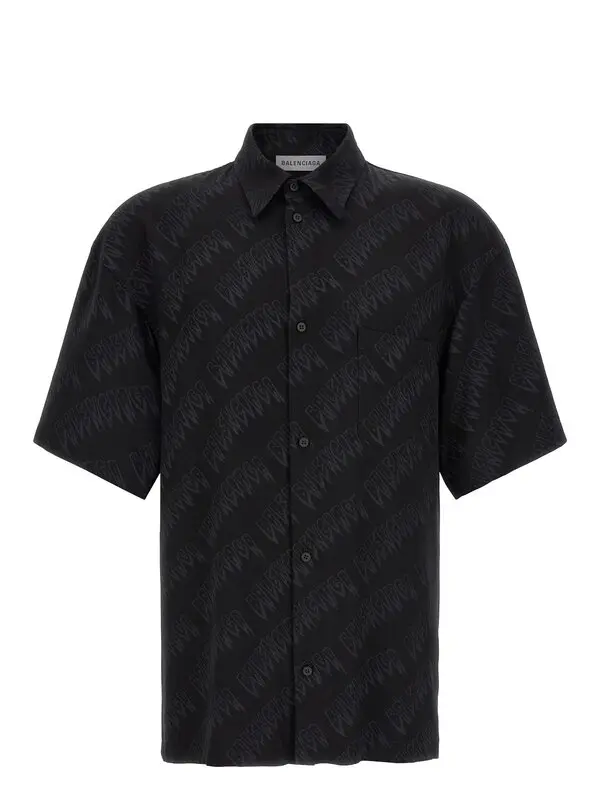 Balenciaga Logo Shirt - Black