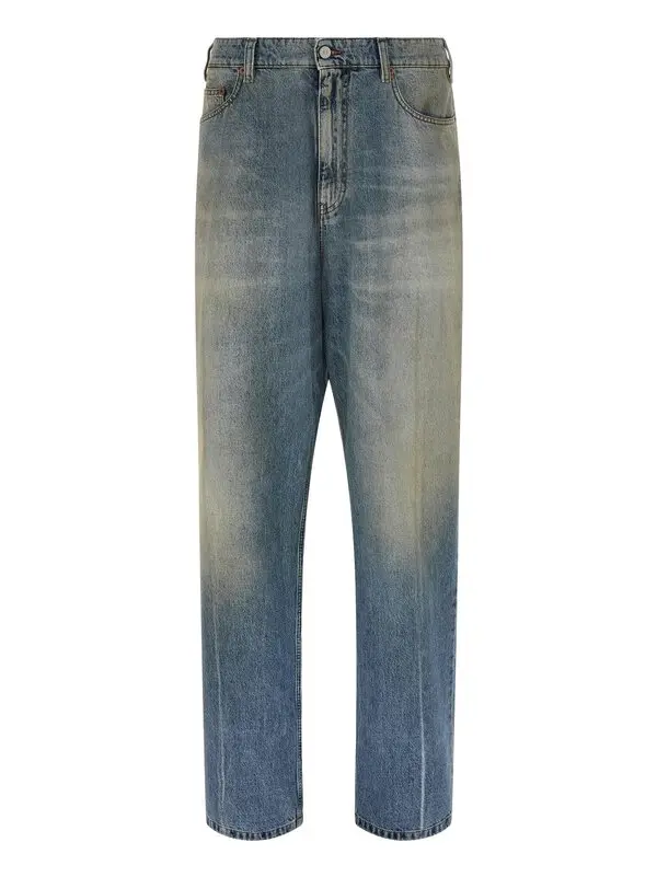 MAISON MARGIELA Numeric Signature Denim Jeans - Blue